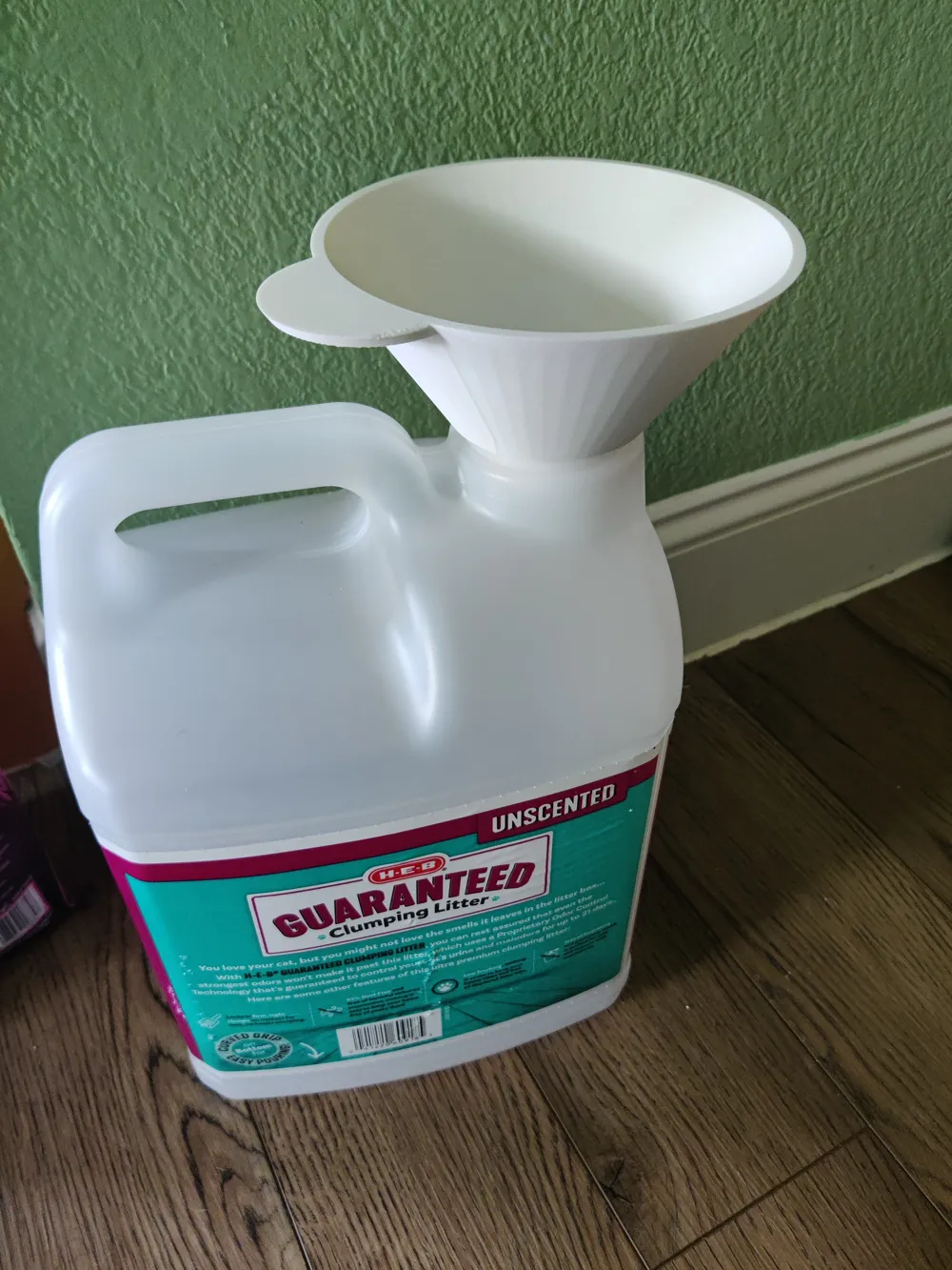 HEB Kitty Litter Funnel - Free 3D Print Model - MakerWorld