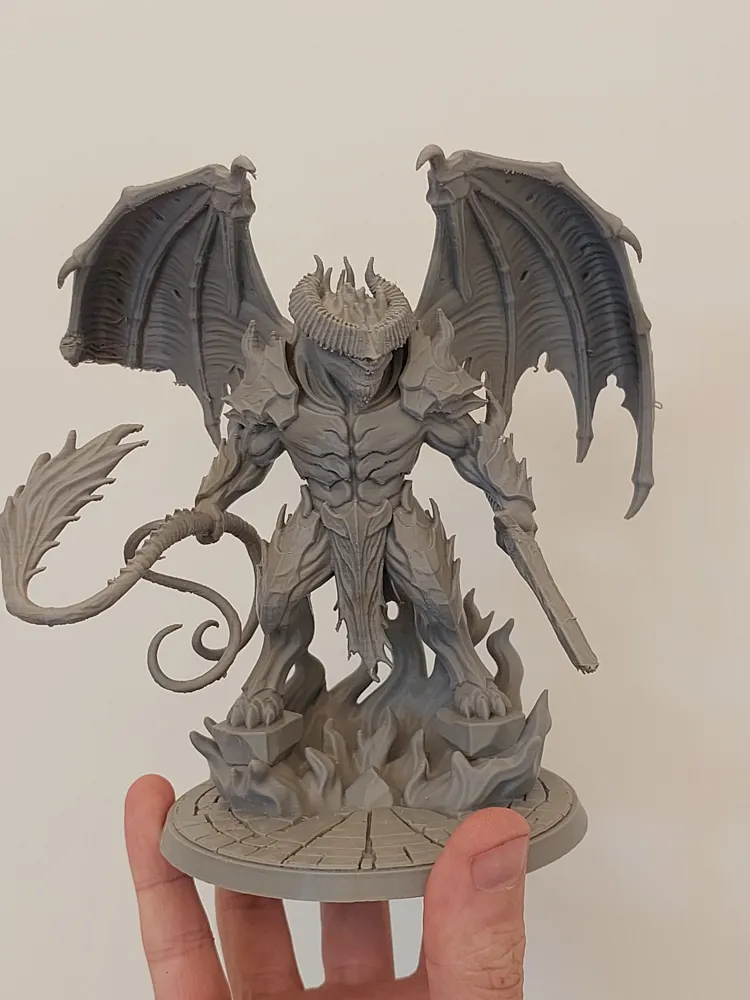Fire Demon Balrog: Epic Boss Monster. High Quality - Free 3D Print ...