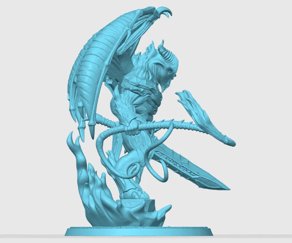 Fire Demon Balrog: Epic Boss Monster. High Quality - Free 3D Print ...