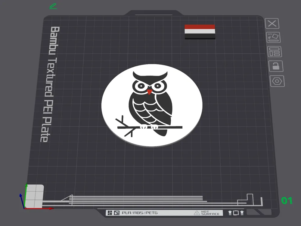 OWL coaster by SeltinoCZ - MakerWorld