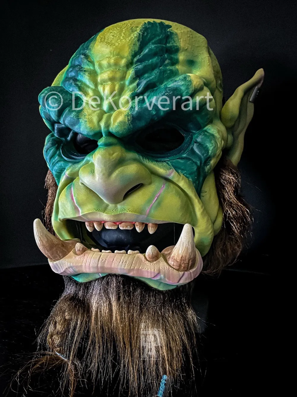 Orc Mask with Movable Jaw - Free 3D Print Model - MakerWorld