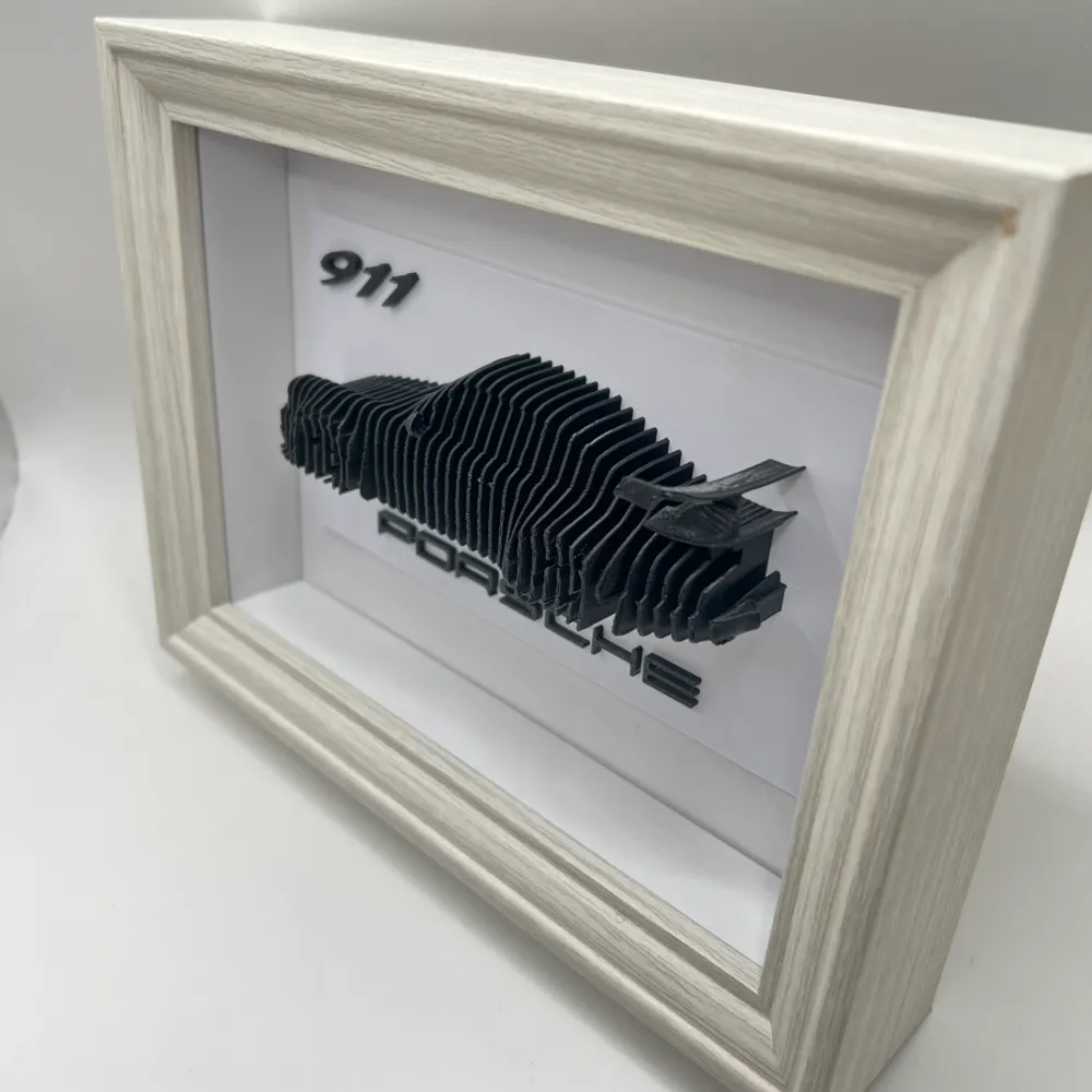 Layered Sculpture Porsche 911 Rwb - Free 3D Print Model - MakerWorld