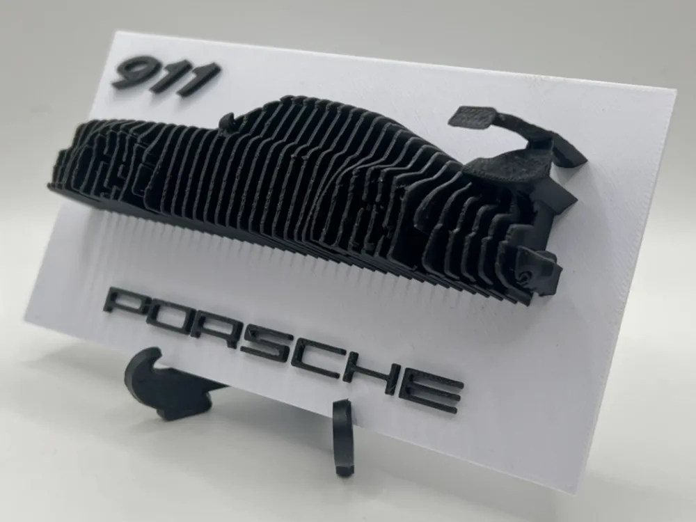 Layered Sculpture Porsche 911 Rwb - Free 3D Print Model - MakerWorld