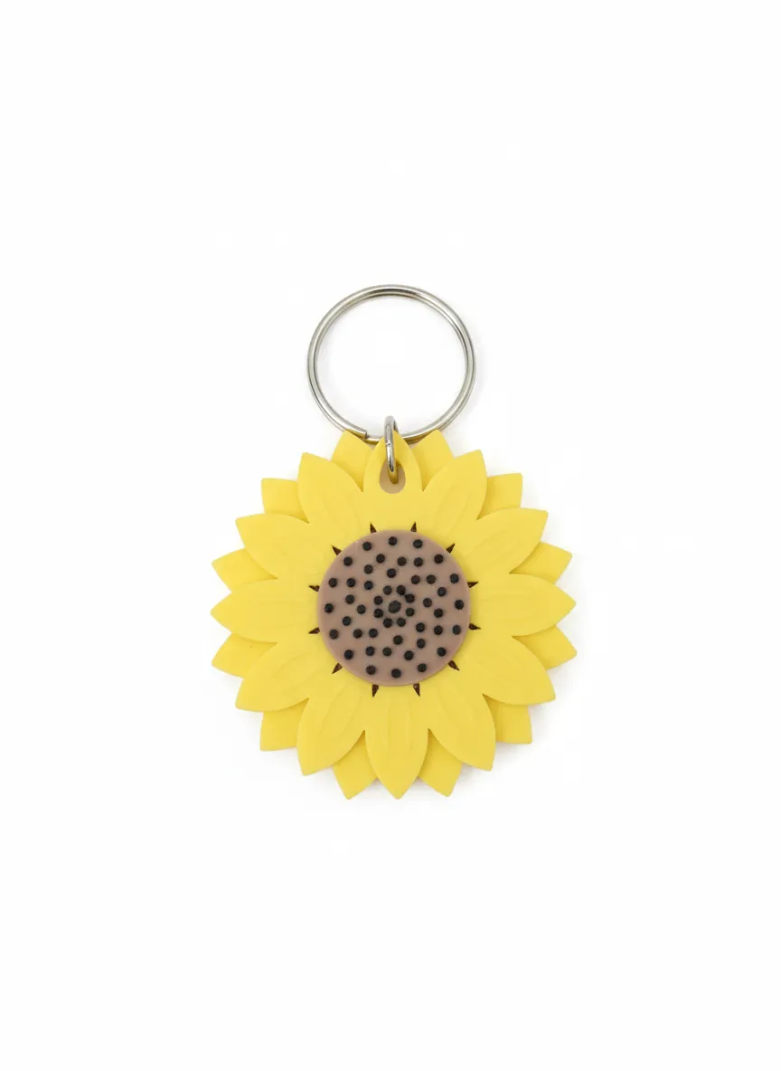 Sunflower Keychain - Free 3D Print Model - MakerWorld