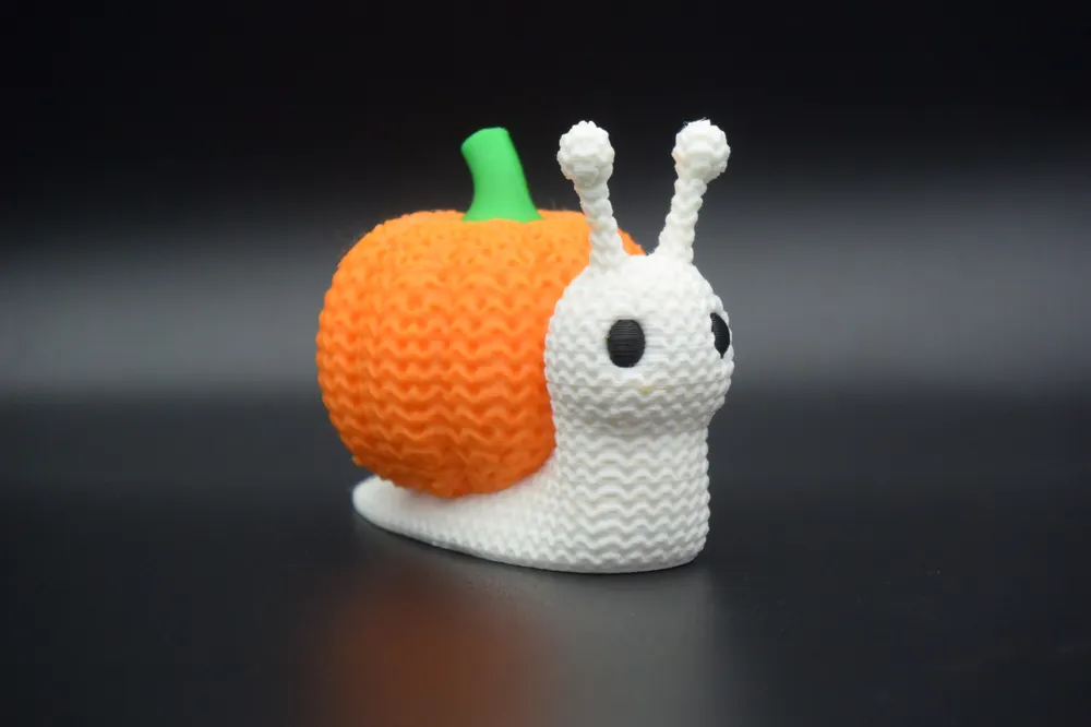 Knitted Halloween Pumpkin Snail by Smoggy3D MakerWorld: Download Free ...