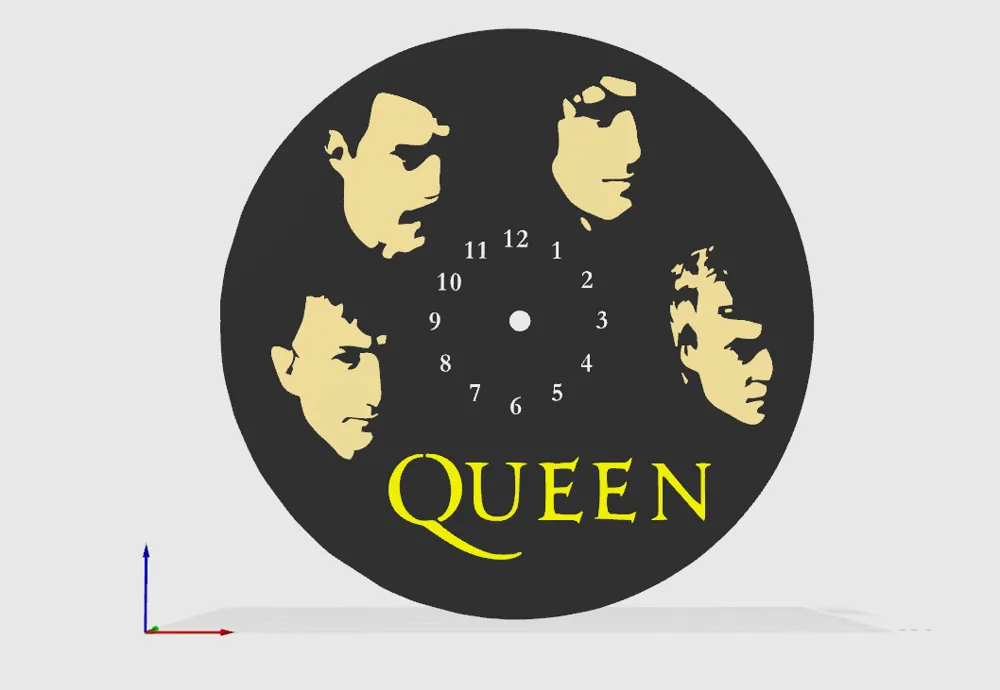 Queen clock by Bromigo77 - MakerWorld