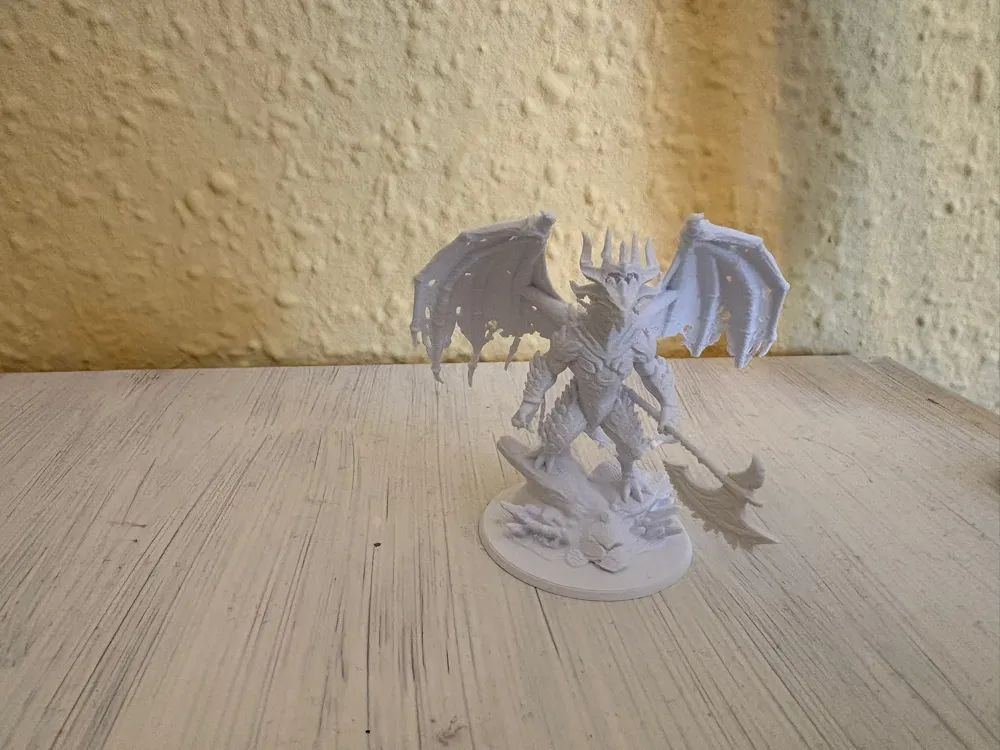 Infernal Draconic Warrior - 60mm D&D Miniature - Free 3D Print Model ...