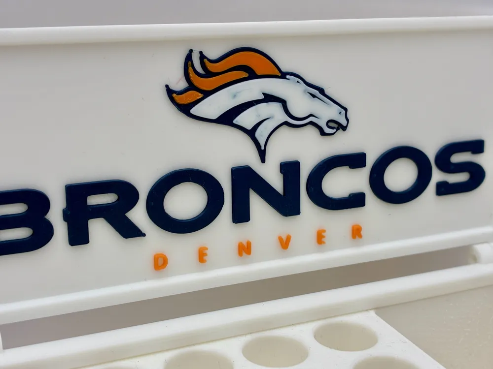 Lid- Denver Broncos NFL football toolbox desk - Free 3D Print Model ...