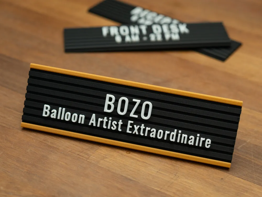 Classic retro sign maker - Free 3D Print Model - MakerWorld