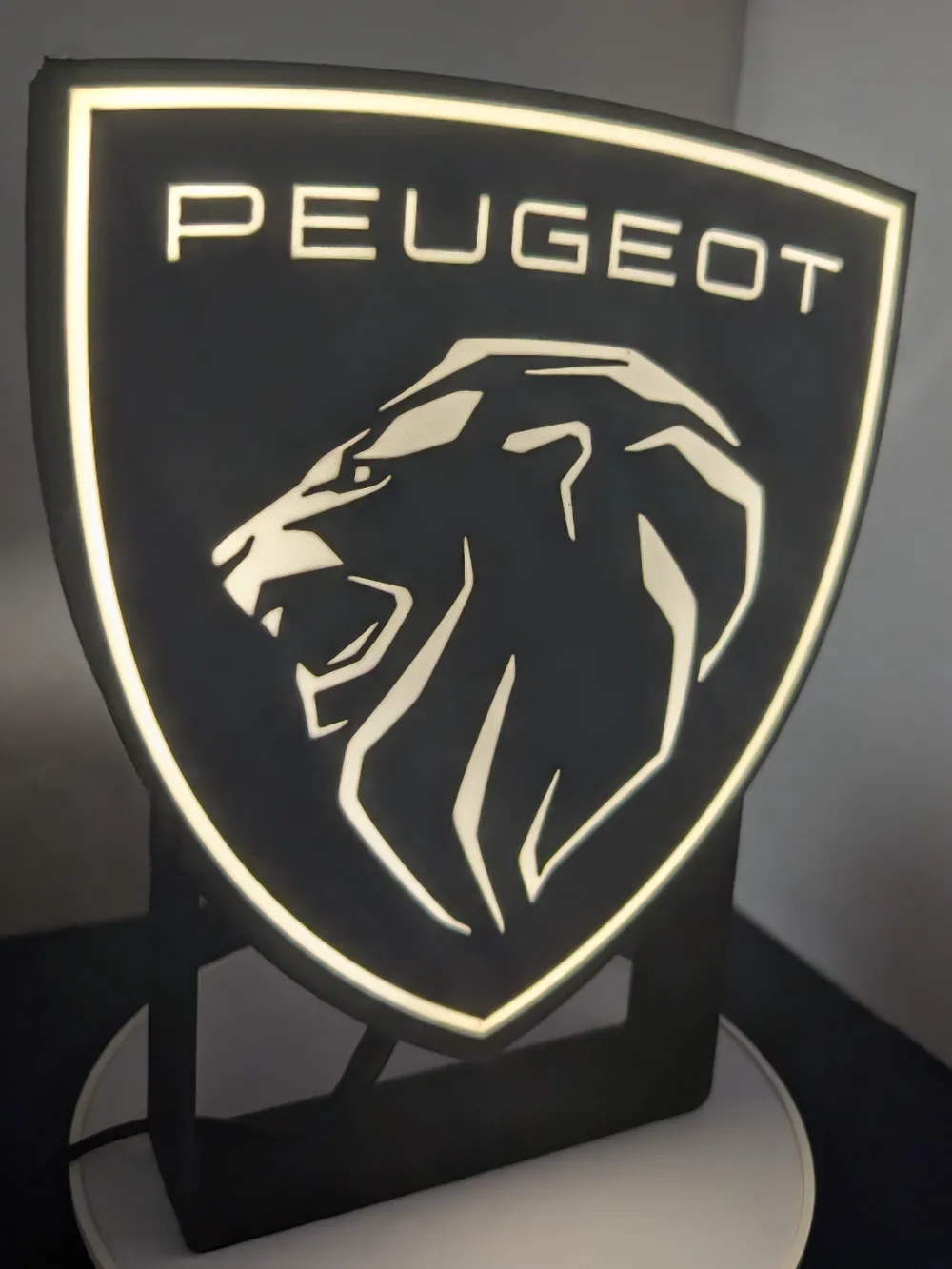 Peugeot Logo Lightbox by KF Designs - MakerWorld