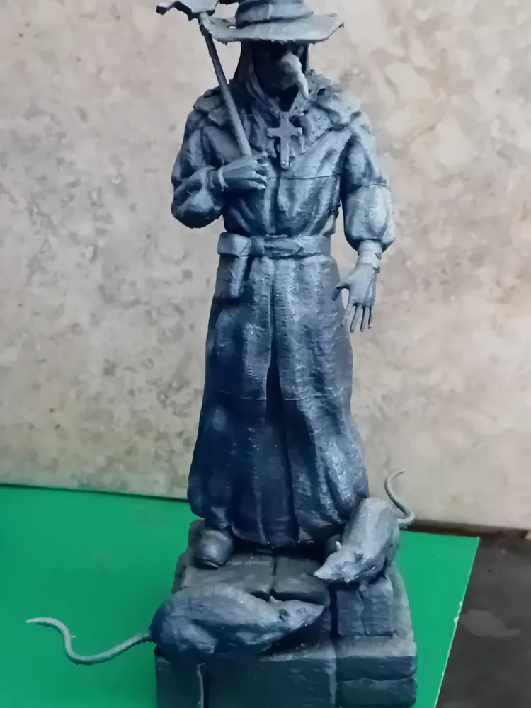 Plague doctor miniature - dnd plague doctor model - Free 3D Print Model ...