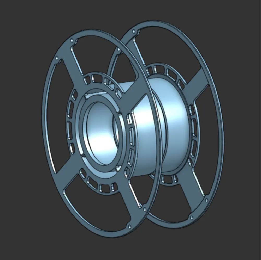 Custom filament spool Remixed by The Viking - MakerWorld