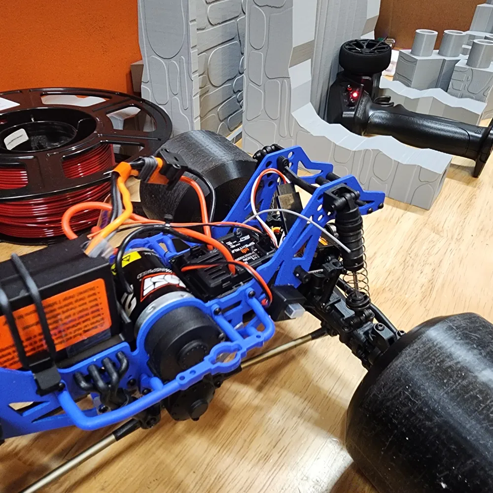 Losi Mini LMT LCG esc mounting tray - Free 3D Print Model - MakerWorld