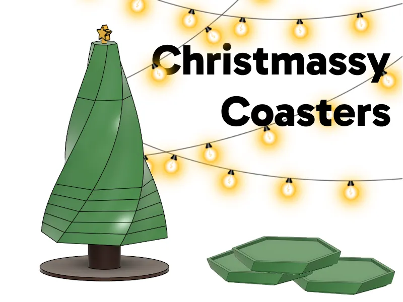 The Christmassy Coasters by aznc - MakerWorld