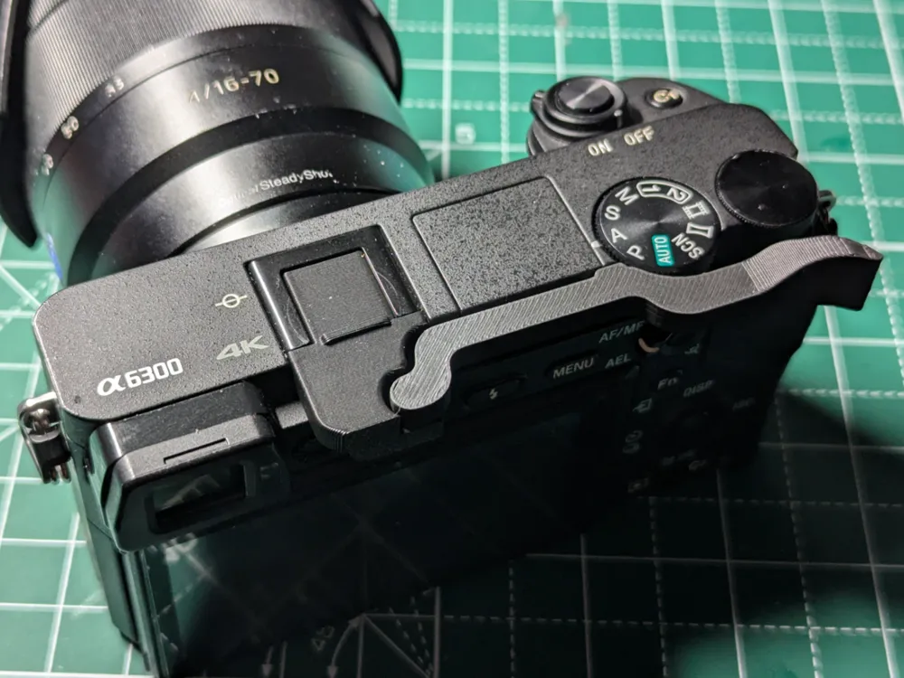 Sony a6000/a6300/a6400/a6500 Foldable Thumb Grip - Free 3D Print Model ...