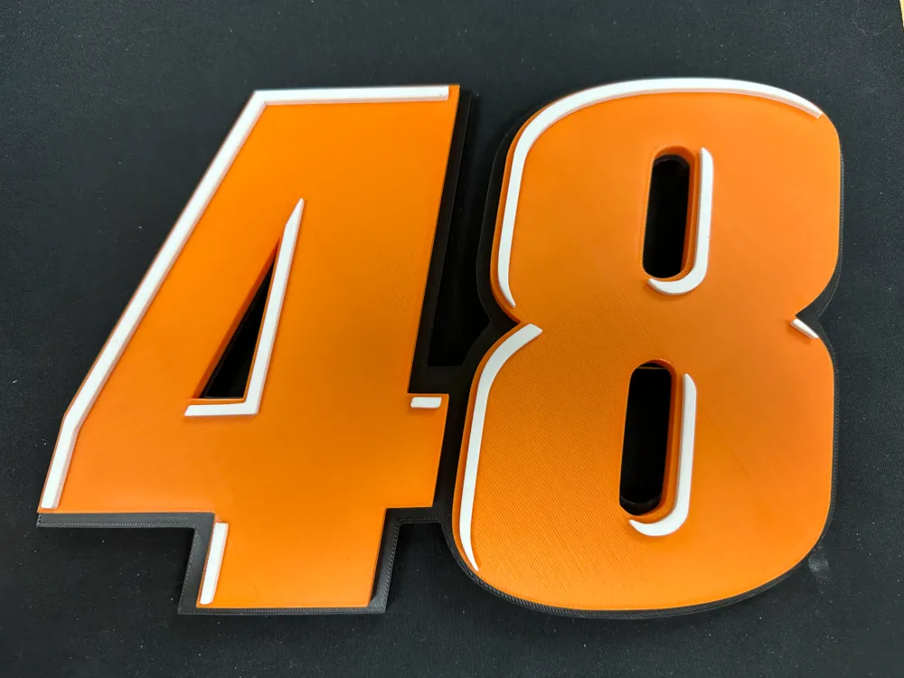 BMR - Big Machine Racing Number 48 Wall Art by crazzybrad - MakerWorld