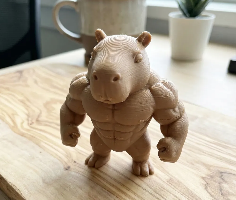 Muscular Capybara (Physical 100 Animal Edition) - Free 3D Print Model ...