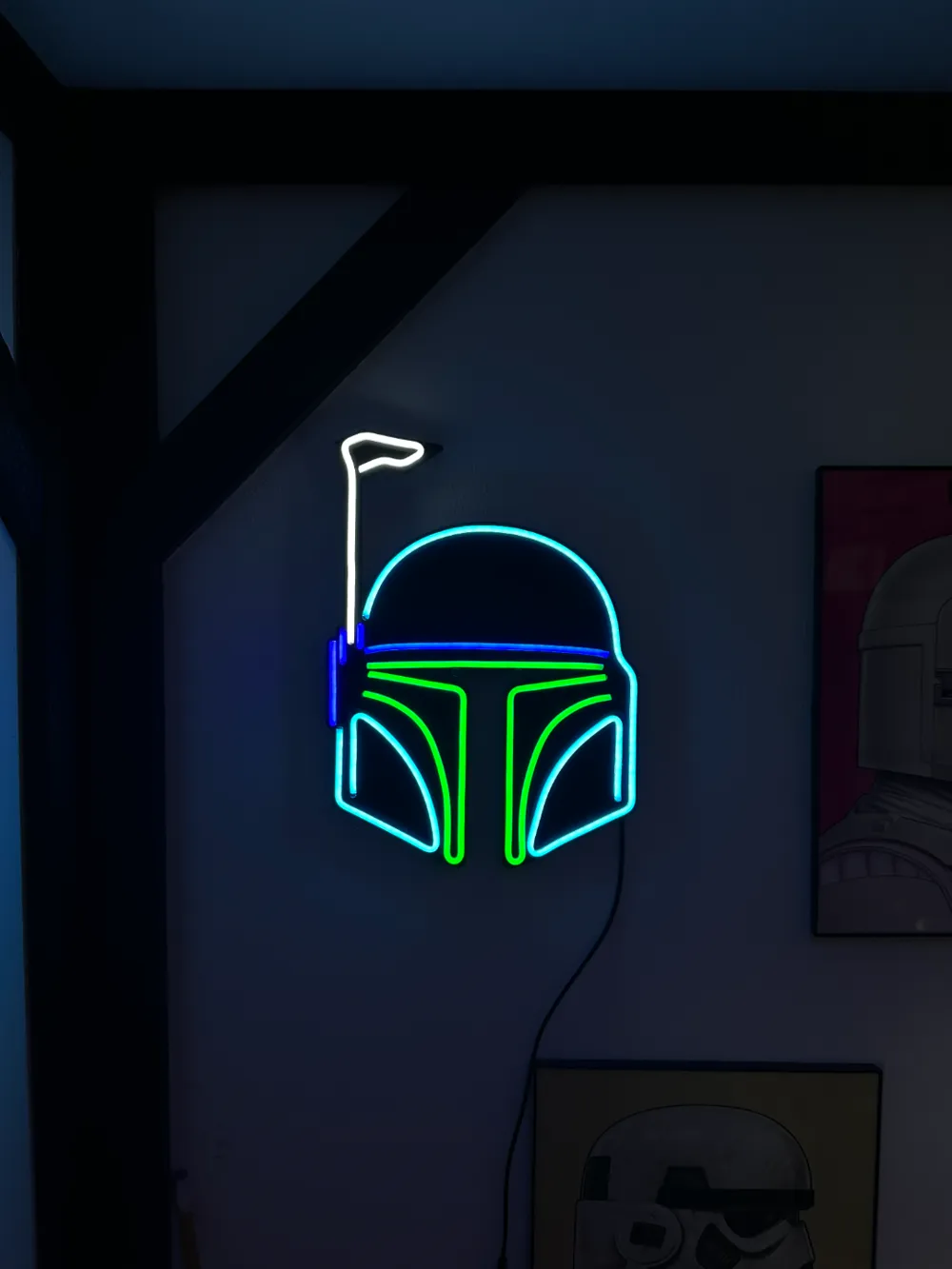 Mando/Boba Fett Neon sign by thingspatprinted - MakerWorld
