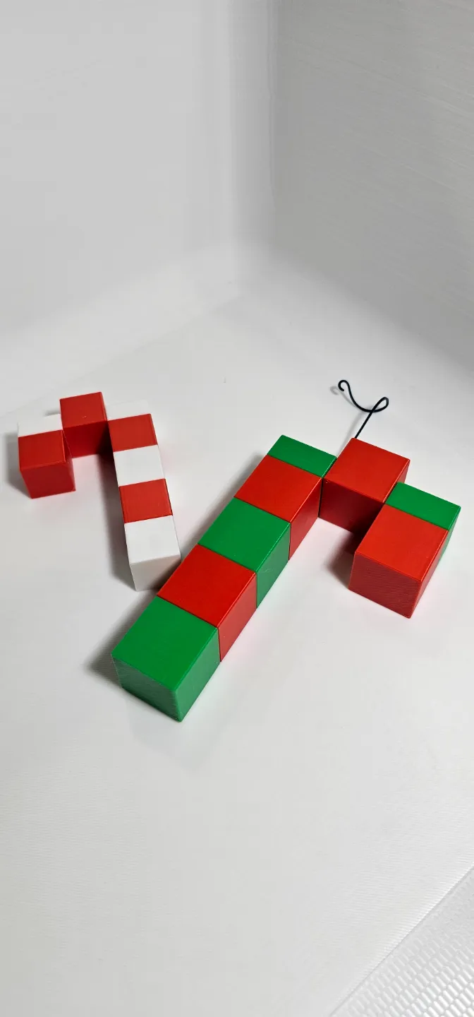 Minecraft Candy Cane (AMS not reqd) by animuL67 - MakerWorld