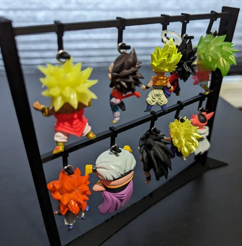 Adjustable Keychain Display Stand - Free 3D Print Model - MakerWorld