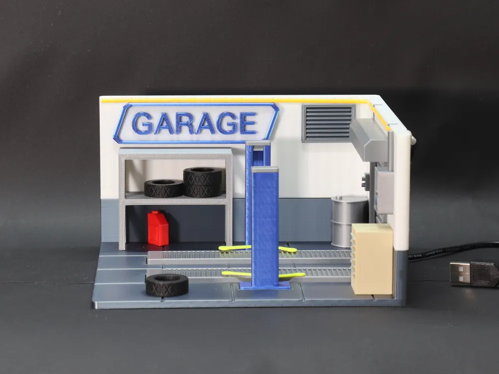 Mini garage (pre-plated, multiple sizes) - Free 3D Print Model - MakerWorld