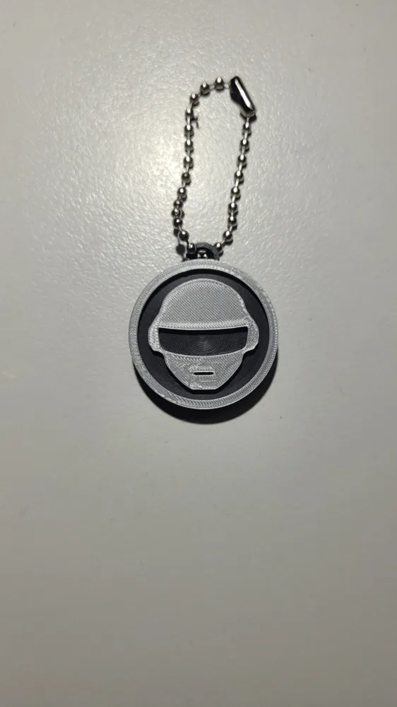 Daft Punk Thomas Hjälm Dubbelsidig Nyckelring - Gratis 3D utskrifts ...