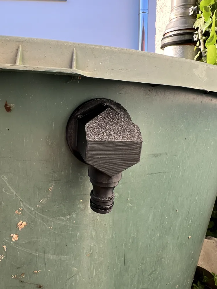 D30 Water barrel connection angle adapter Gardena by Gorilla MakerWorld ...