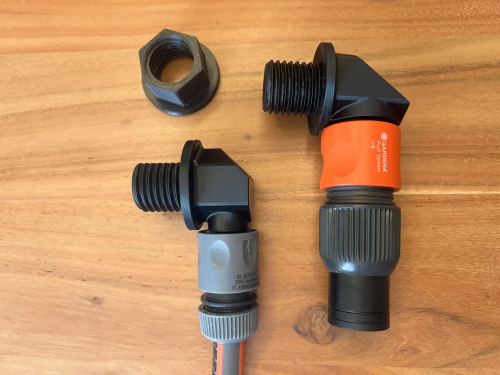 D30 Water barrel connection Gardena + Profi-System by Gorilla ...