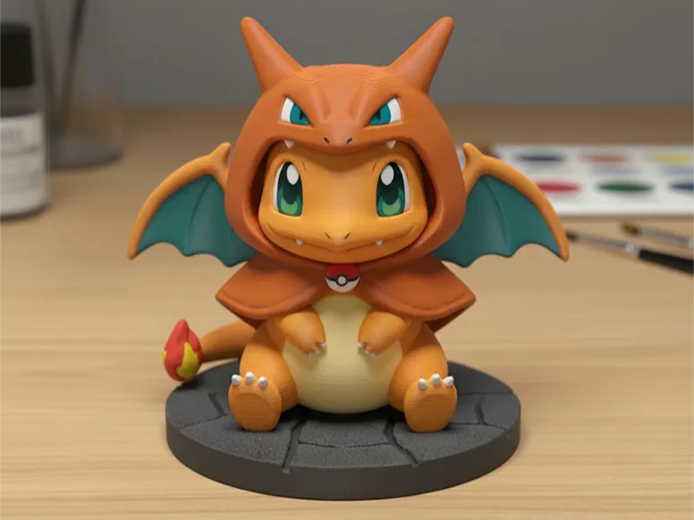 Chibi Charmander with a Charizard Cape by 3D RayKyros MakerWorld ...