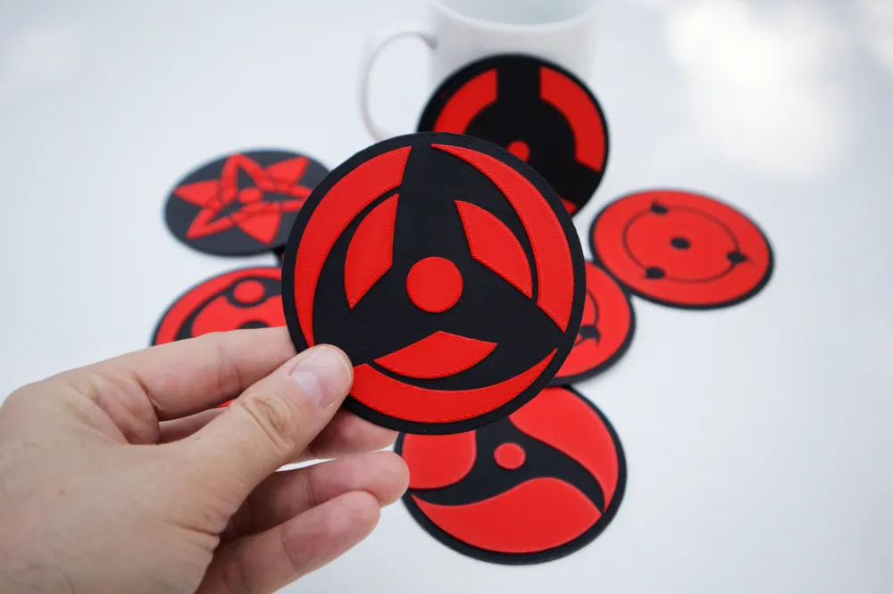 Posavasos de Sharingan de Naruto | 10 unidades por 3D Manga Panels ...