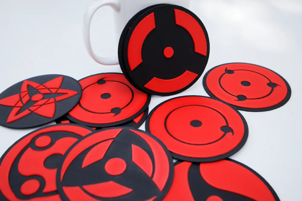 Posavasos de Sharingan de Naruto | 10 unidades por 3D Manga Panels ...