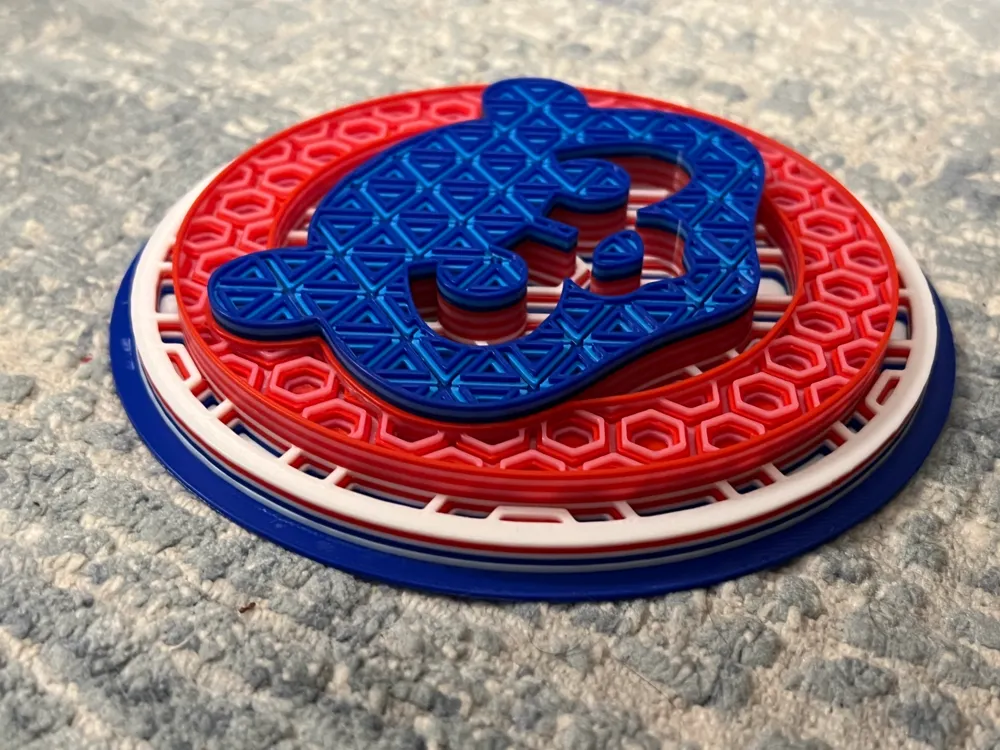 Chicago Cubs 1979-93 Cubby Bear Dimensional Mosaic by Richie Rich ...