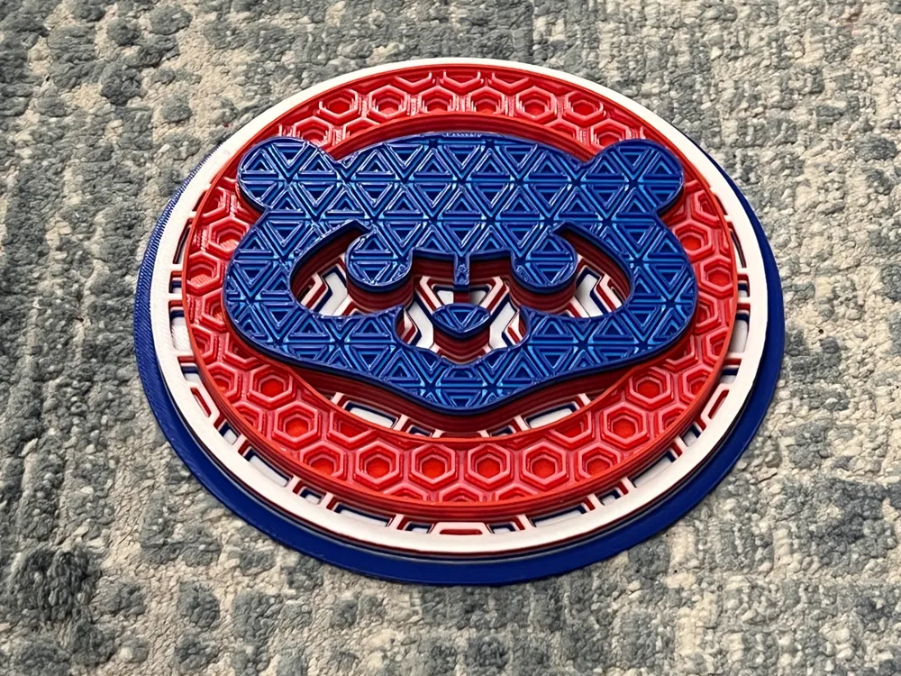 Chicago Cubs 1979-93 Cubby Bear Dimensional Mosaic by Richie Rich ...