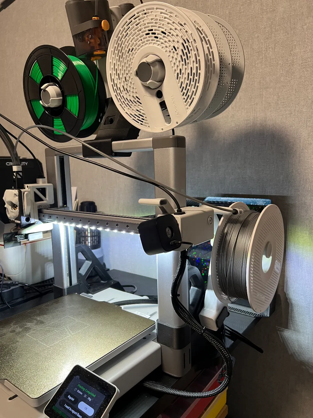 A1 Side Spool holder with top AMS - Free 3D Print Model - MakerWorld