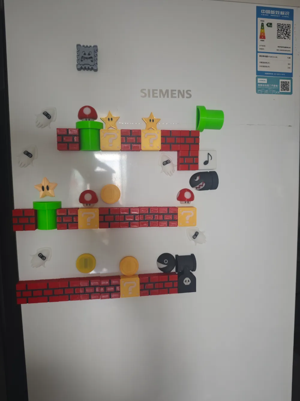 Mario theme refrigerator magnet 马里奥主题冰箱贴 by 如此如此 - MakerWorld