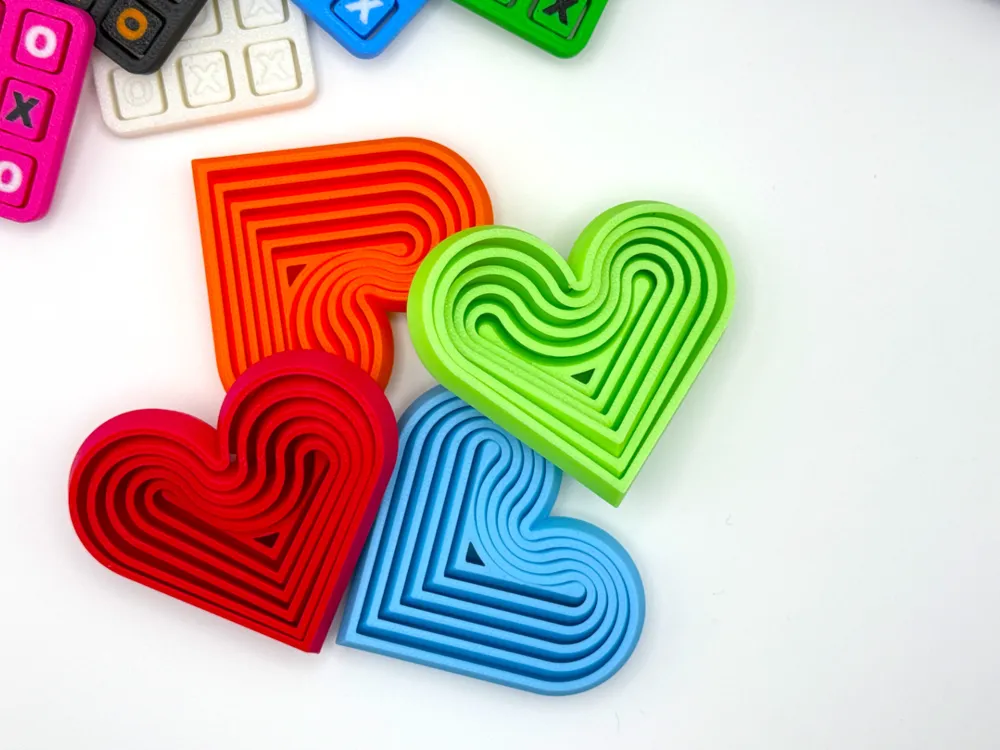 Concentric Heart Fidget by Eternity Labs - MakerWorld