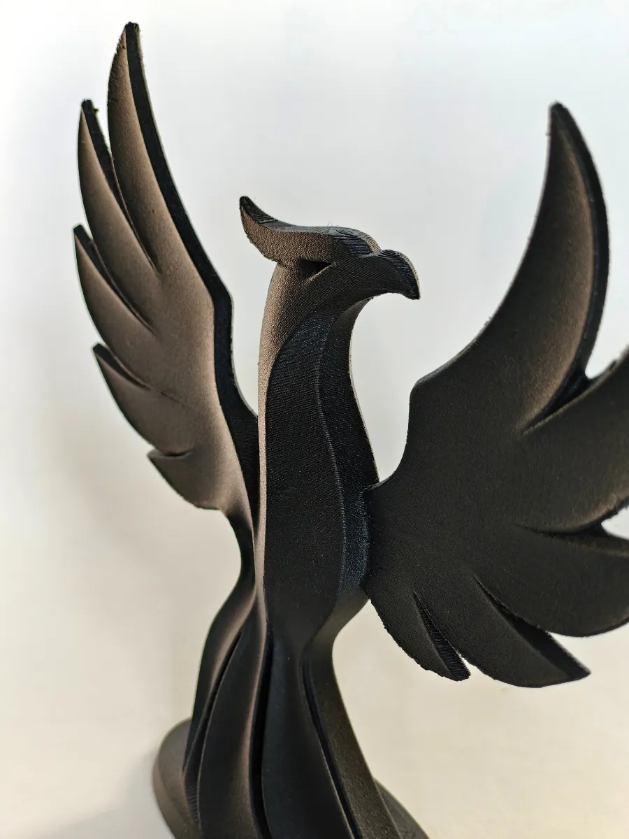 Phoenix Rising – Minimalist Sculpture by Quickers MakerWorld: Download Free 3D Models