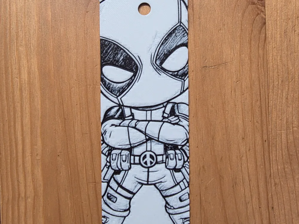 Deadpool Bookmark by Morganja MakerWorld: Download Free 3D Models