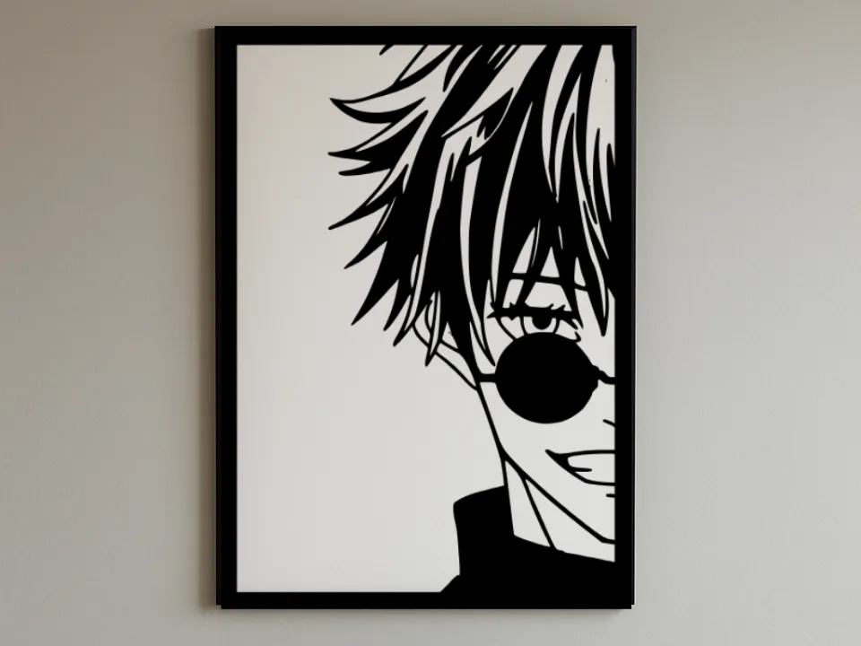 Satoru Gojo Wall Art by sballo MakerWorld: Download Free 3D Models
