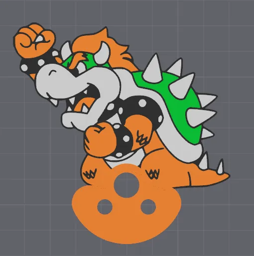 Bowser - Mario Self Balancing Toy by apruett MakerWorld: Download Free ...