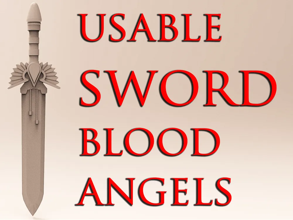 blood angels Sword for cosplay Remixed by Alez MakerWorld: Download ...