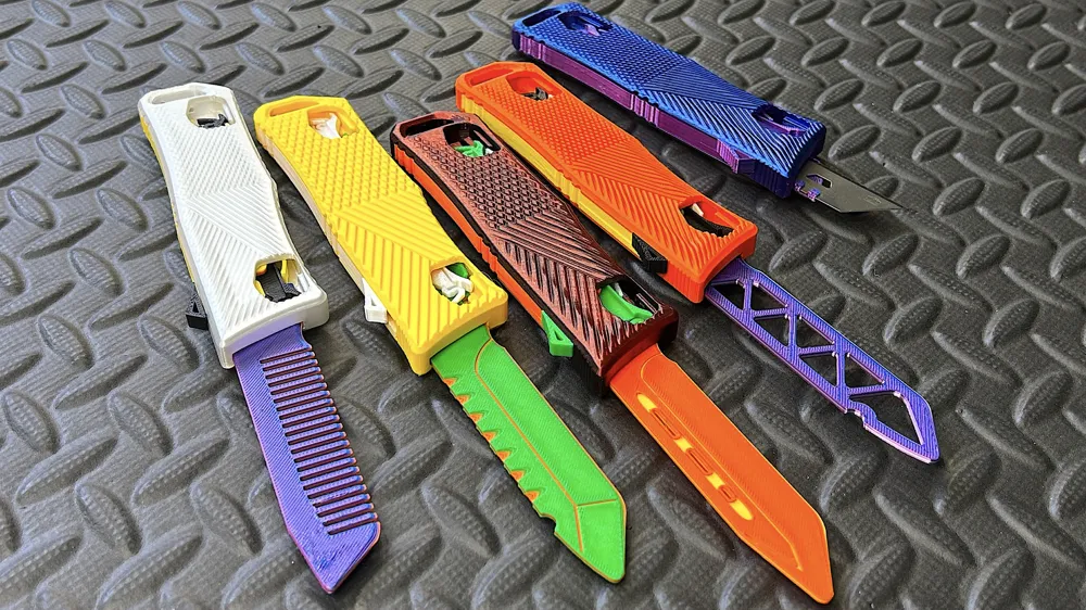 Faca Fidget OTF Super-Engenhosa² - Modelo gratuito para impressão 3D ...