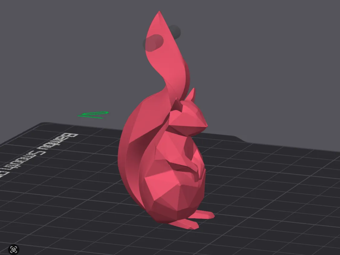 Squirrel low poly keychain - Free 3D Print Model - MakerWorld