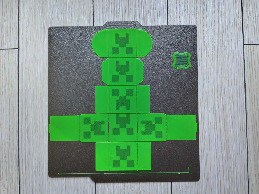 Minecraft Creeper Box - 20g, one-hour ultra-fast print - Free 3D Print ...