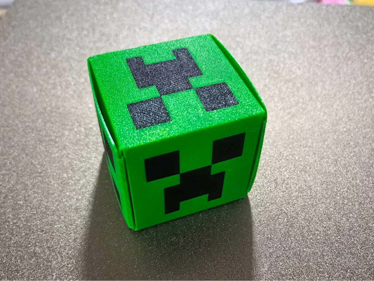 Minecraft Creeper Box - 20g, one-hour ultra-fast print - Free 3D Print ...