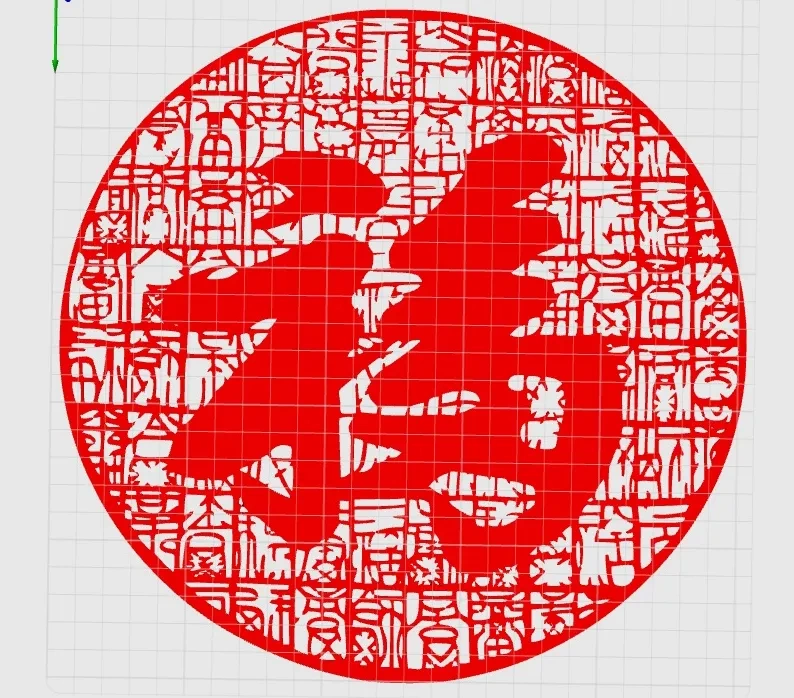 Fu character window decoration by user_1389724952 - MakerWorld