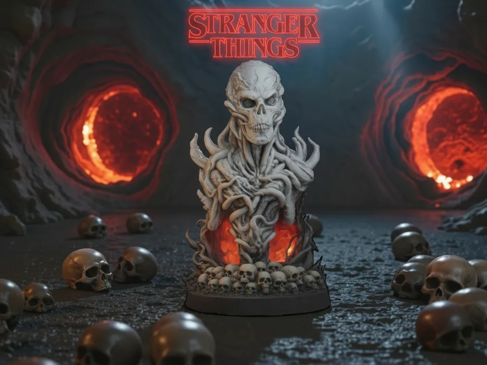 Vecna Bust inspired by Stranger things Display - Free 3D Print Model ...