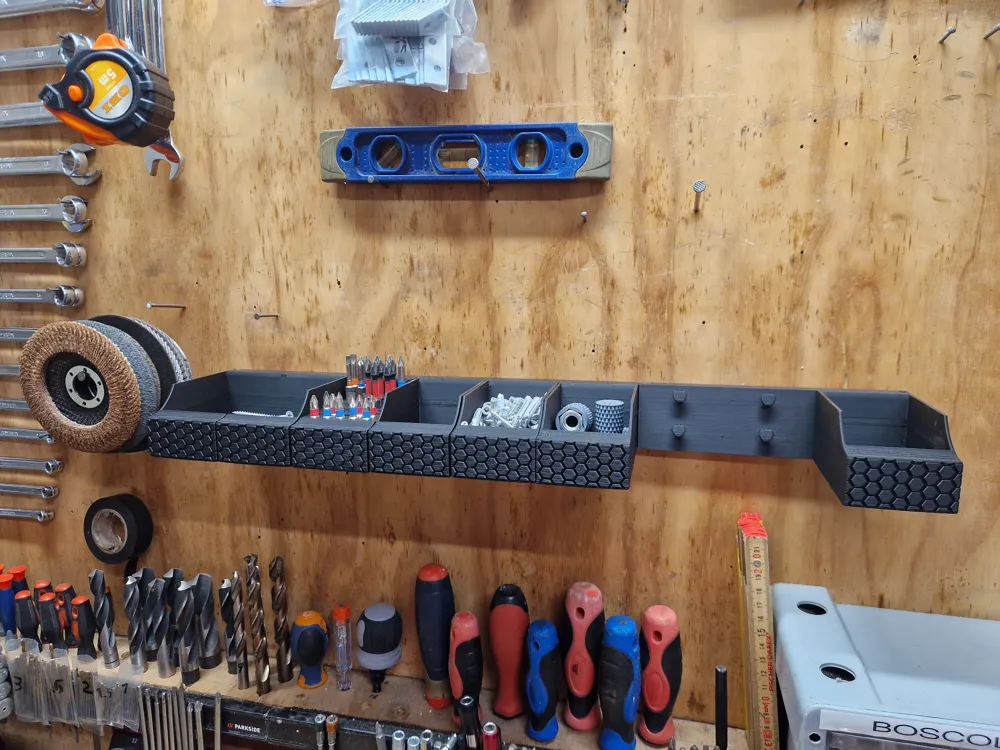Modular wall mounted storage bins organizer - Free 3D Print Model ...