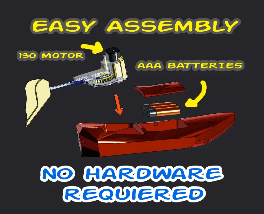 TailBlazer- Electric Fish/Boat Hybrid - Free 3D Print Model - MakerWorld