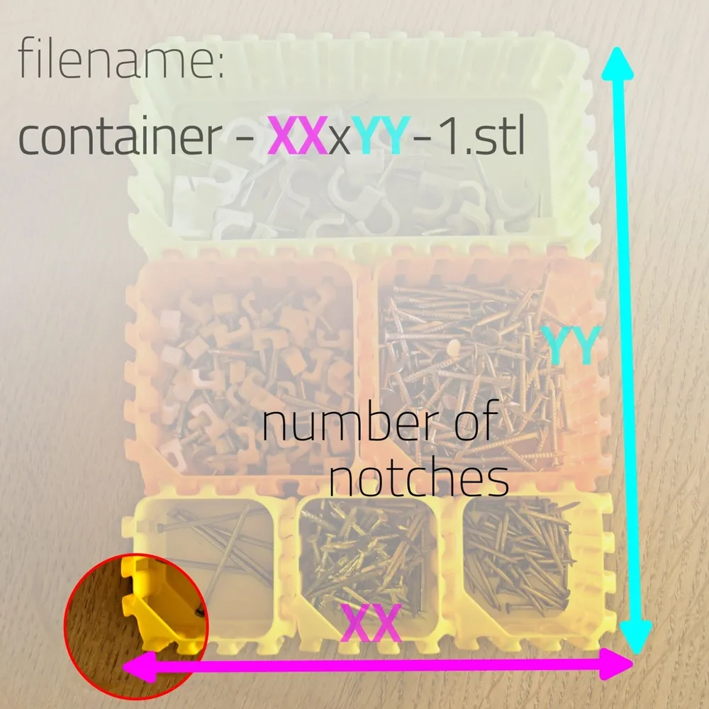 Interlocking and stackable containers V2 (vase mode) Remixed by ...